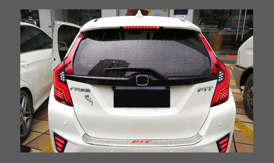 Car Styling for Fit Tail Lights 2014-2018 Jazz LED Tail lamp light LED ...