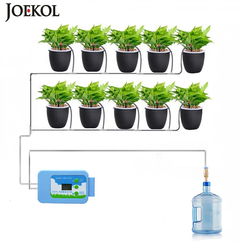 Automatic Micro Home Drip Irrigation Pump Watering Kit System Sprinkler ...