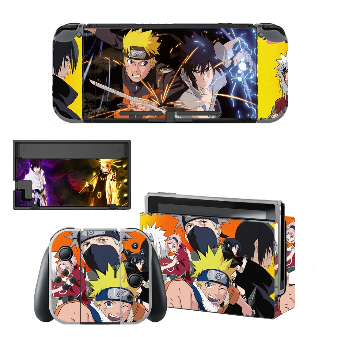 Anime Naruto Skin Vinyl Sticker For Nintendo Switch Console And Joy-Con ...