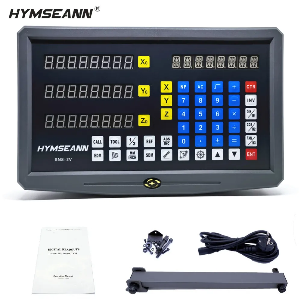 Sns-3v 3 Axis Dro Digital Readout Display Monitor For Milling Lathe ...