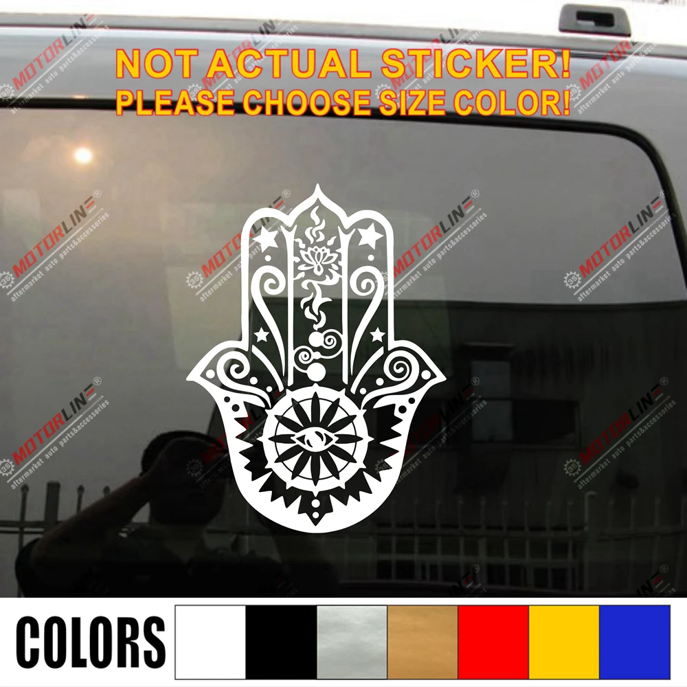 Hamsa Hand Khamsa Decal Sticker Fatima Car Vinyl Arab Pick Size Color ...