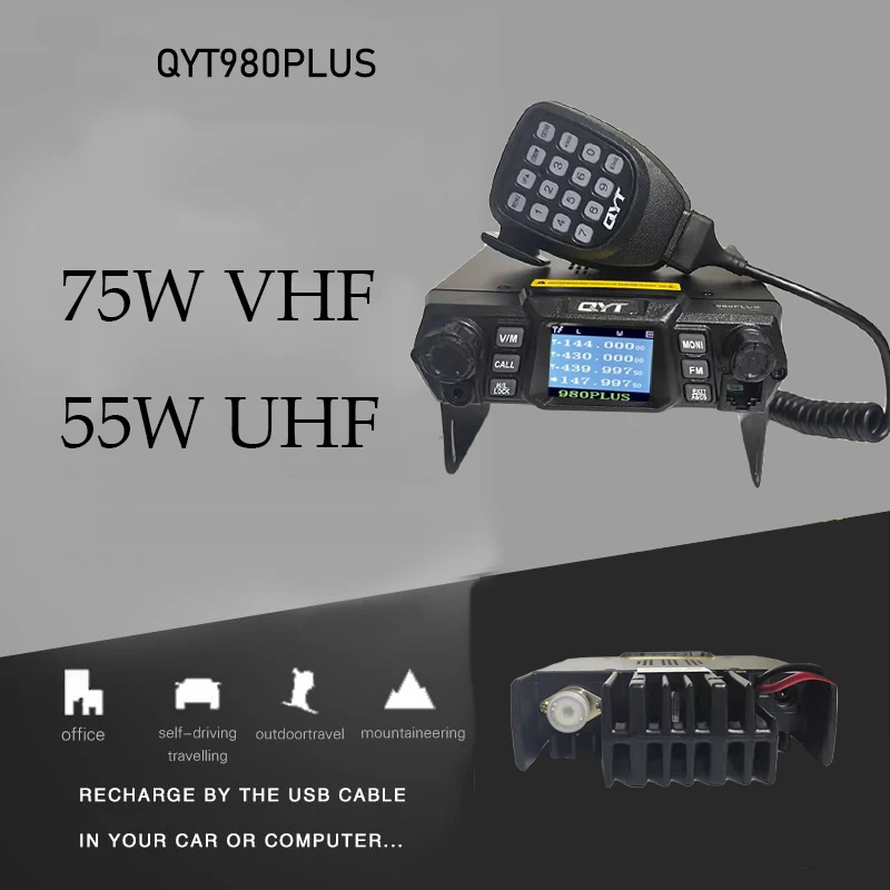 QYT-980PLUS-980-PLUS-QYT980-Mobile-Car-Radio-75W-VHF-55W-UHF-Dual-Band ...
