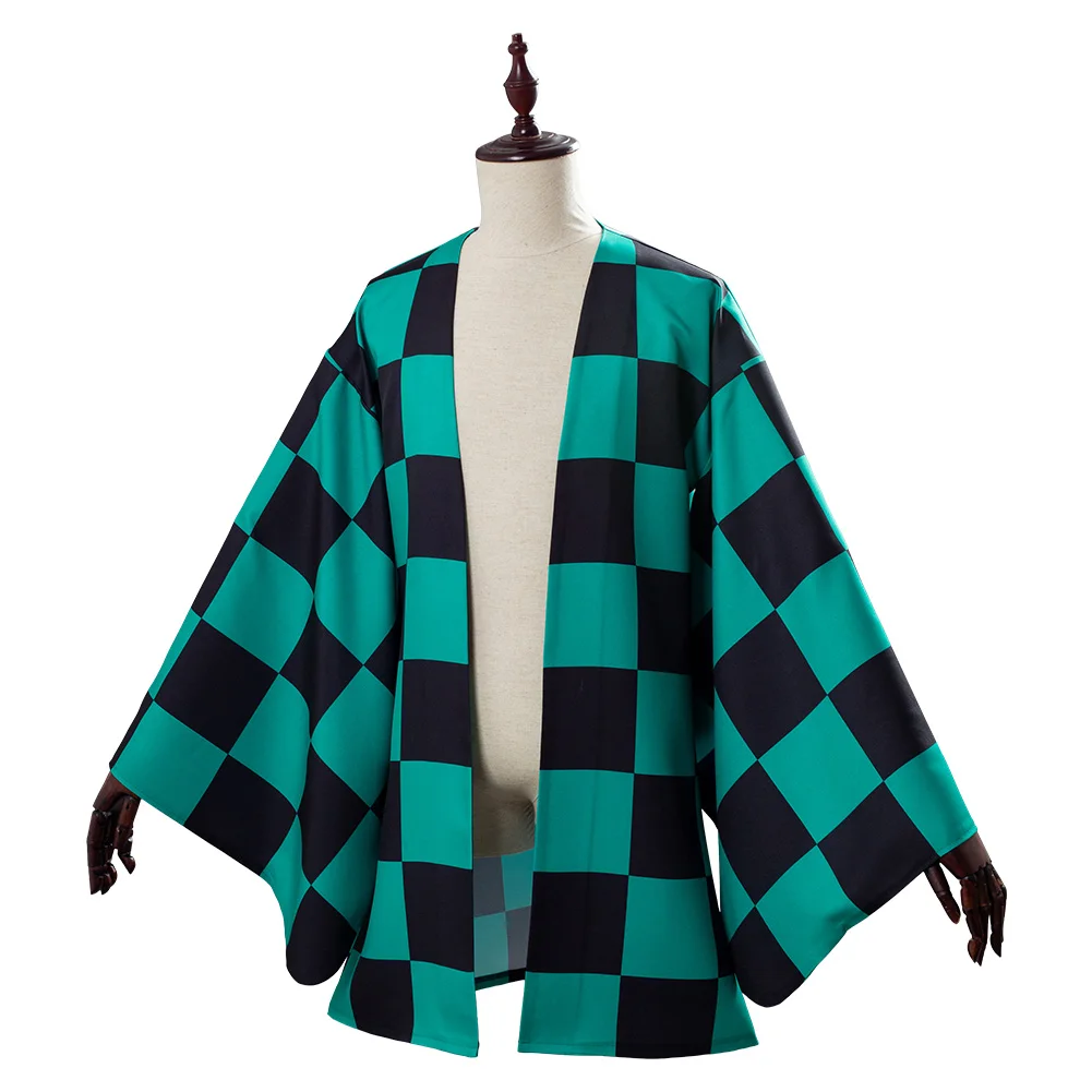 Anime Demon Slayer Kimetsu No Yaiba Tanjiro Kamado Cosplay Costume ...