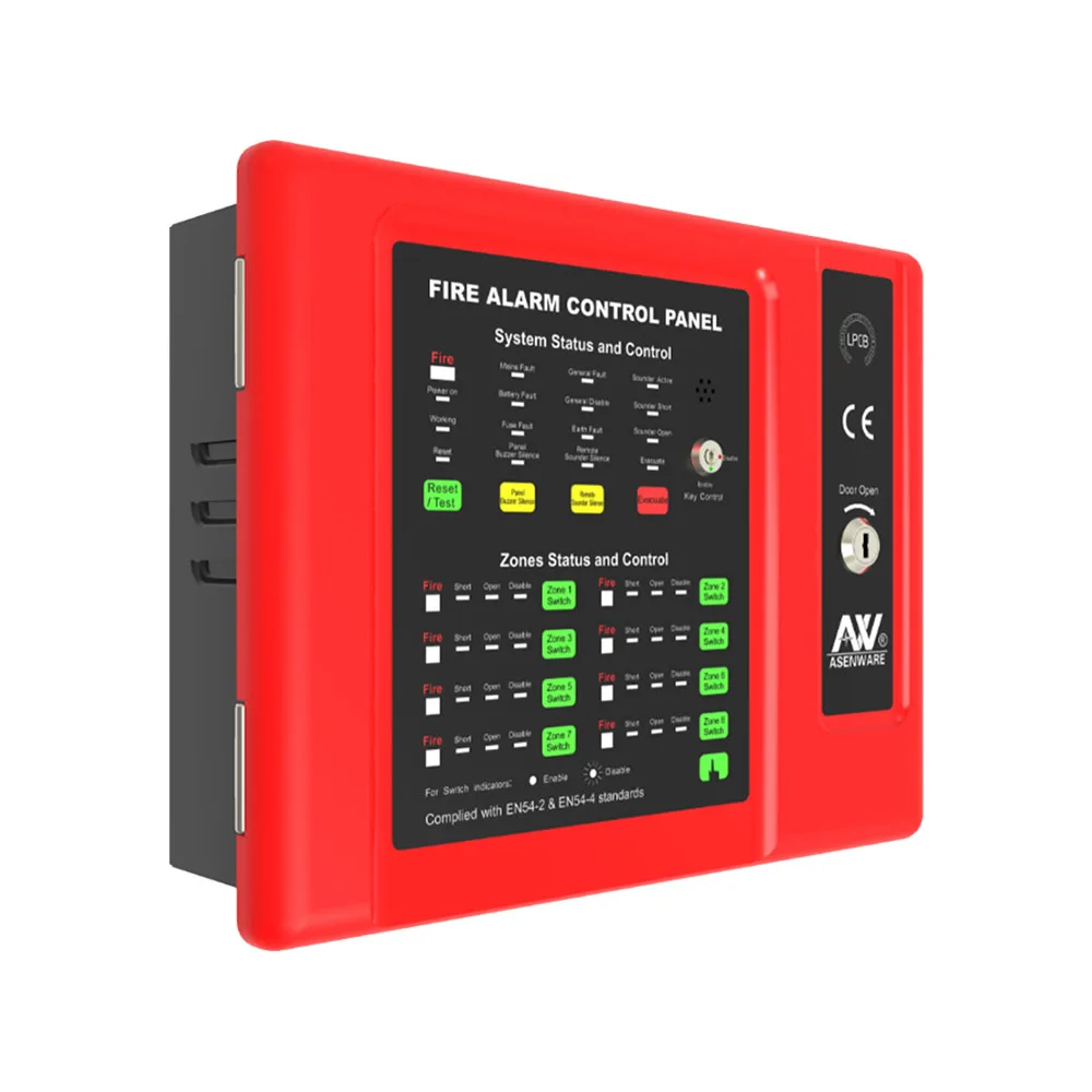 Panel de control de alarma de 8 zonas, sistema de Panel de alarma ...