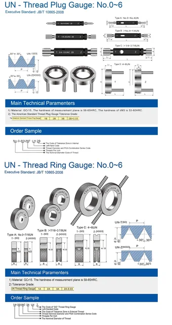 Metric Thread Plug Gauge Standard Tolerances 6h Go Nogo 6g