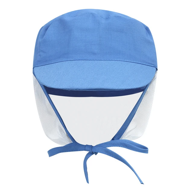 Women Men Mesh Visors Caps Chef Waiter Work Wear Hat Kitchen Restaurant ...