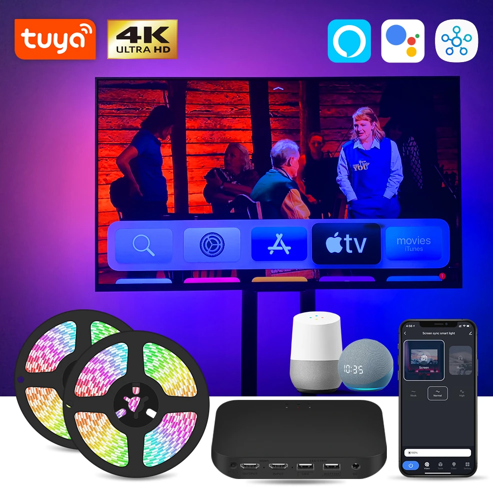 Immersion Tv Pc Backlight Work With Tv Box Hdmi Wifi Smart Led Strip ...