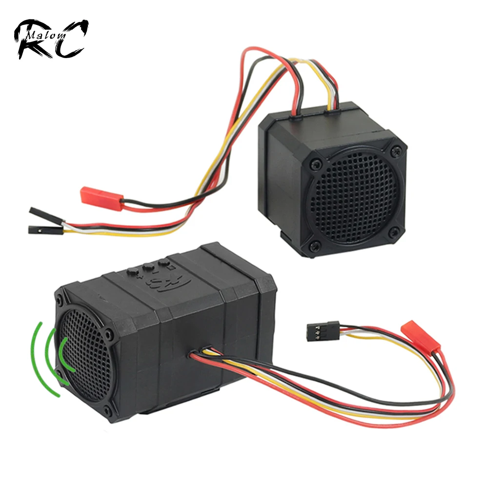 Rc Car Engine Sound Simulator Ch3 Control Horn Speaker For 1/10 Scale ...