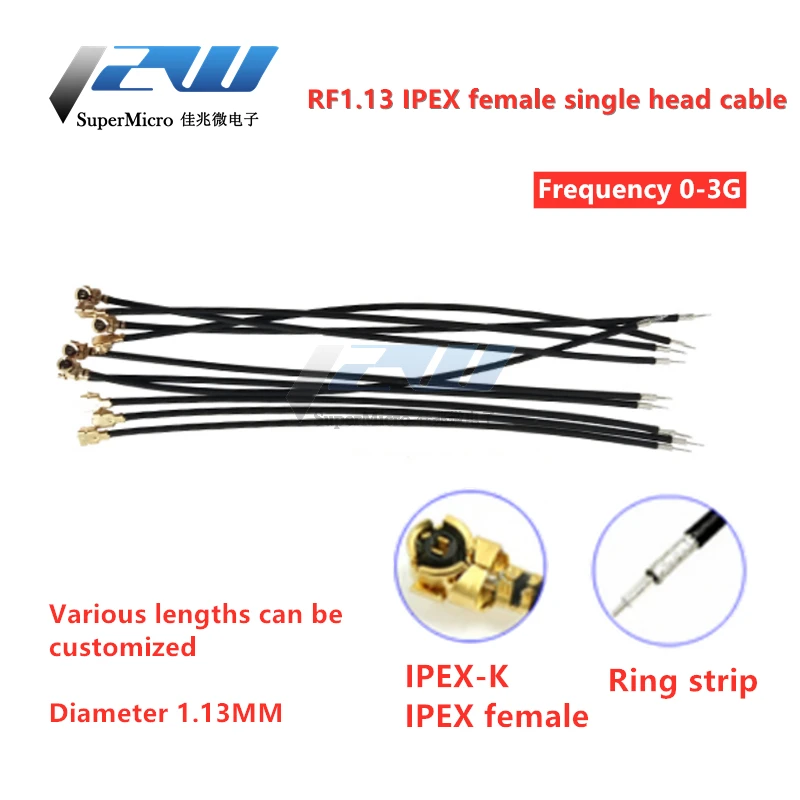 5PC-LOT-IPEX-IPX-U-FL-Female-1-13MM-Single-Head-Connector-Cable-IPX ...