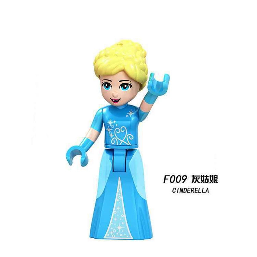 8pcs Princess Building Blocks Belle Snow White Belle Mulan Cinderella ...