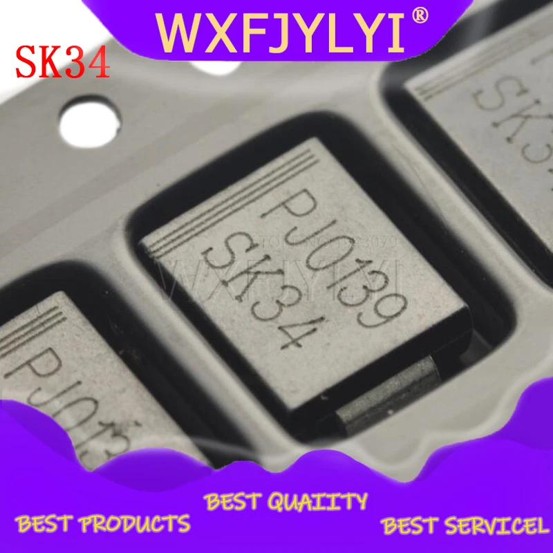 5 개/몫 쇼트키 다이오드 SK34 SS34 SMC C 타입 3A / 40V 1N5822|diode sk34|diode ...