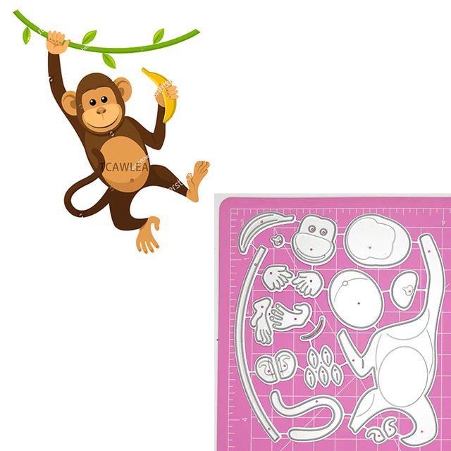Printable Hanging Monkey Template