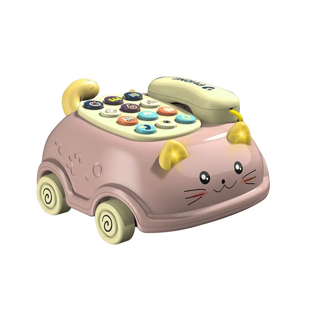 Child-Montessori-Electric-Telephone-Toys-For-Children-Cute-Cat-Car ...
