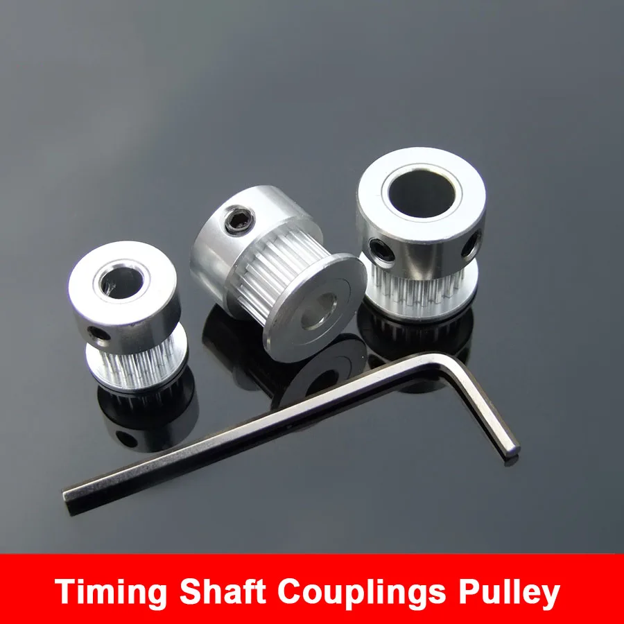 2GT Timing Shaft Coupling Drive Pulley Metal Aluminum Synchronous Belt ...