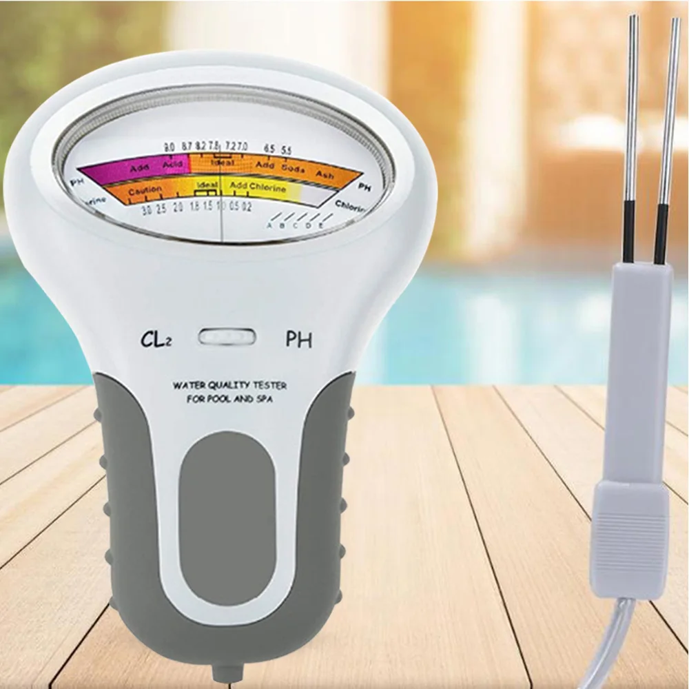 2 in 1 PH Chlorine Meter Tester PC 101 Water Quality Testing Device ...