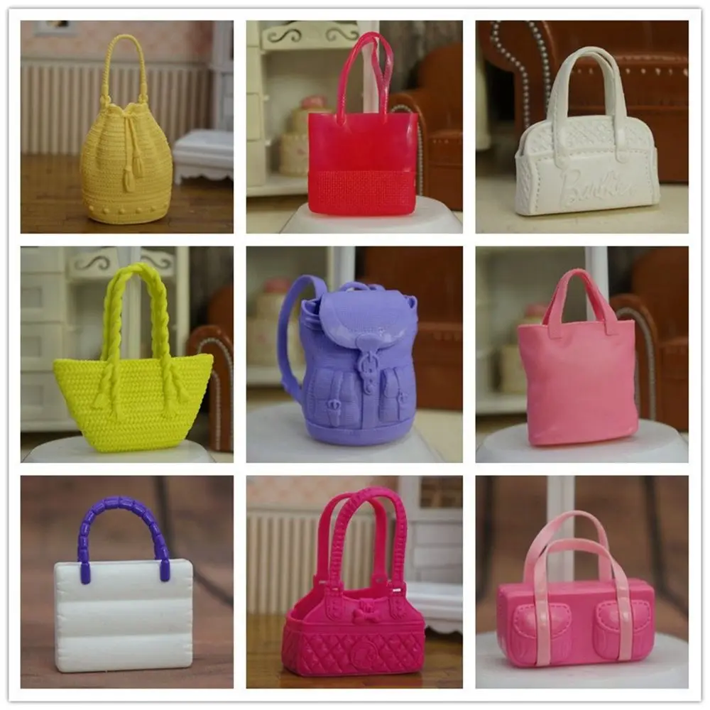 Fashion-for-1-6-Doll-Plastic-handbag-Dollhouse-Kids-Toys-Purse-Lady ...