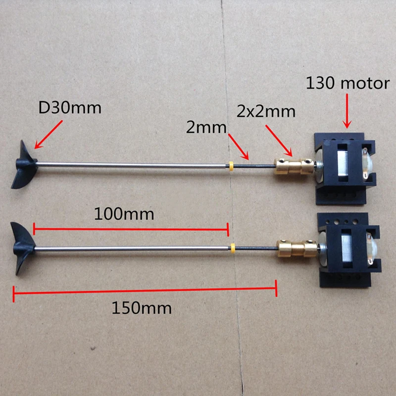 2set Double Motors Rc Boat Motor Drive Assembly Set 130 Motor Kit For ...