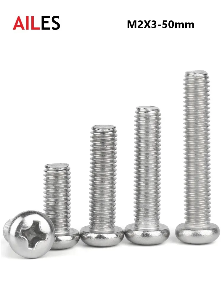 2mm-Cross-Recessed-Pan-Round-Head-304-Screws-Stainless-Steel-Phillips ...
