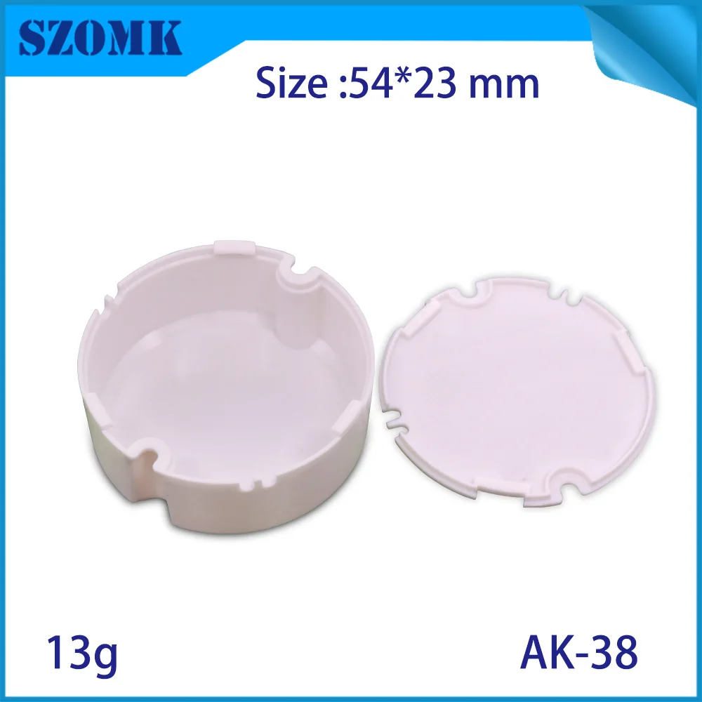1pcs round black plastic LED supplying enclosure for electronic ...