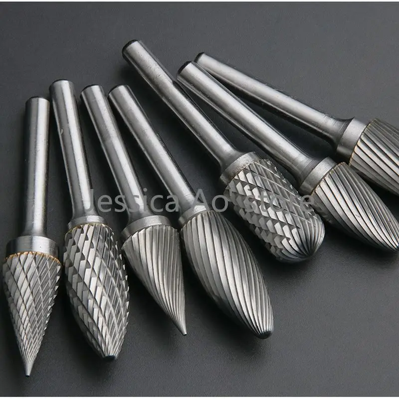 6x14mm-Single-double-Cut-Electric-Grinding-Head-for-Metal-Wood-Carving ...