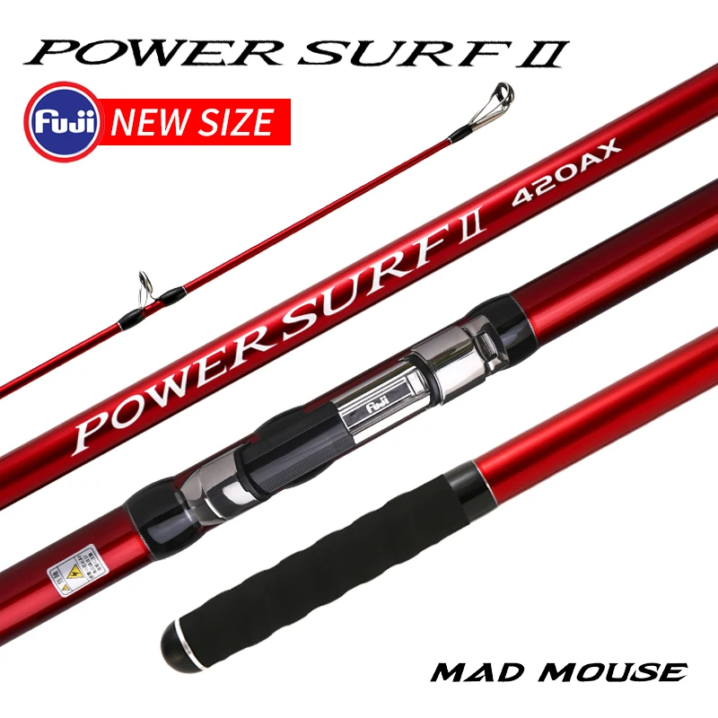 NEW-MADMOUSE-POWER-SURF-3-sezione-Fuji-Parts-High-Carbon-4-20m-Surf ...