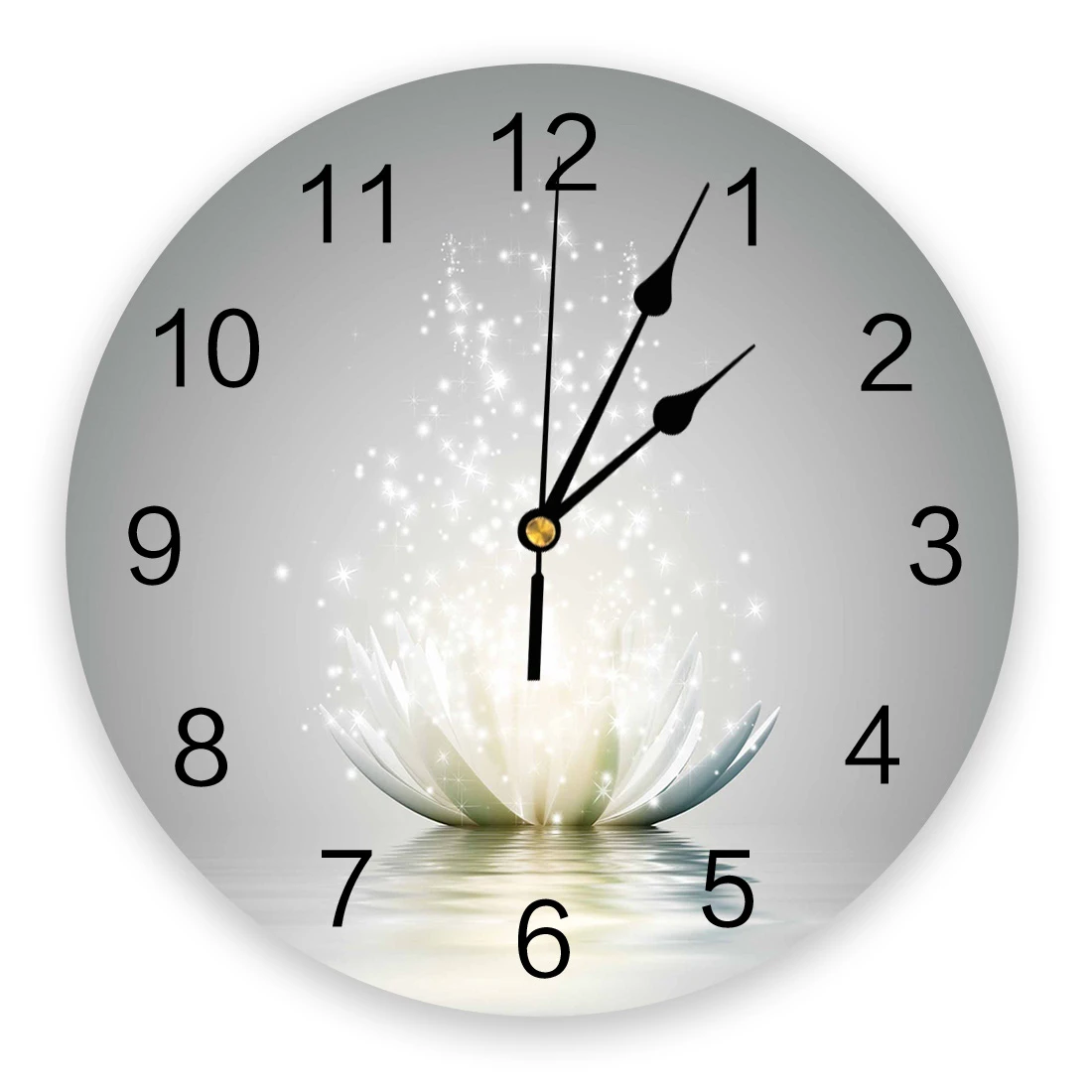 Abstract Digital Clock Wallpaper