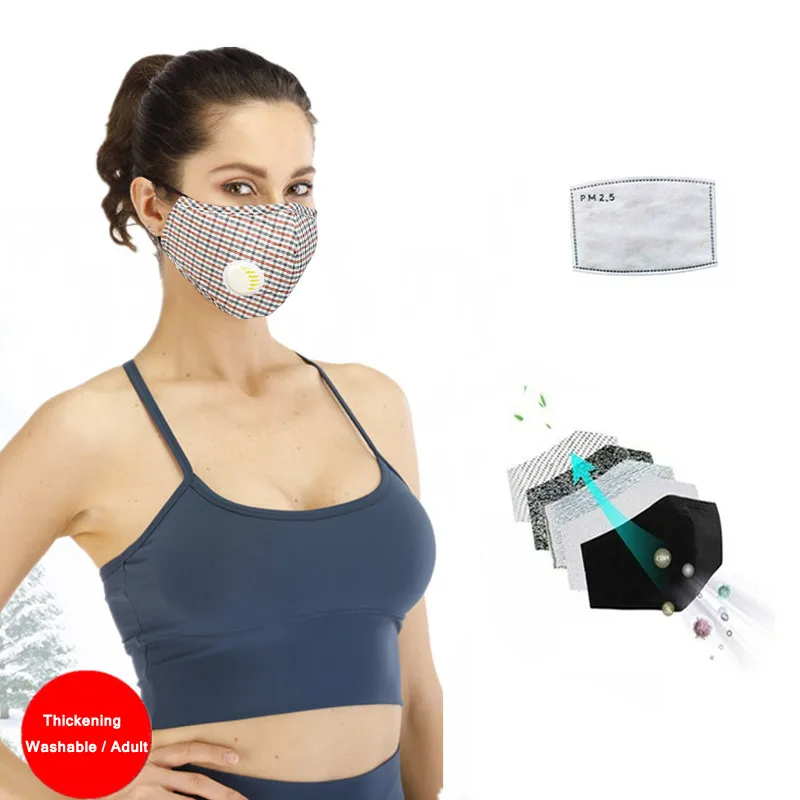 Cotton Mask Respirator For Woman Man Breath Valve ffp3 Mouth Masks ...