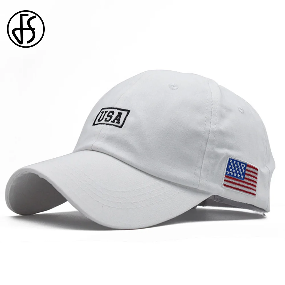 FS-White-American-Flag-Baseball-Caps-For-Men-Brand-Streetwear-Hip-Hop ...