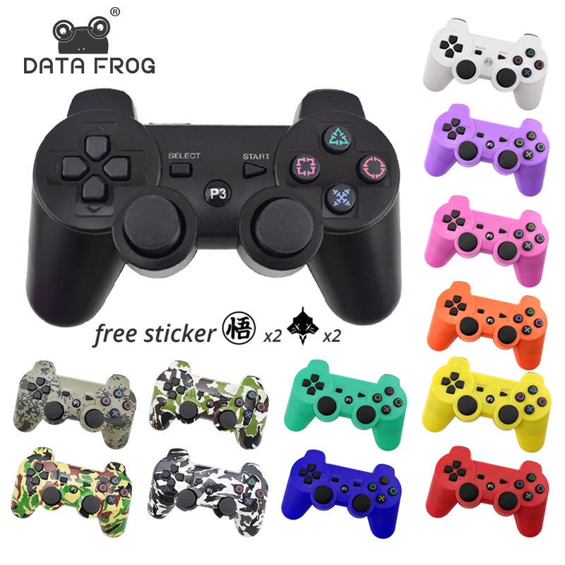DATA FROG Wireless Bluetooth Compatible Gamepad For Sony Playstation3 Double Vibration Gamepads ...