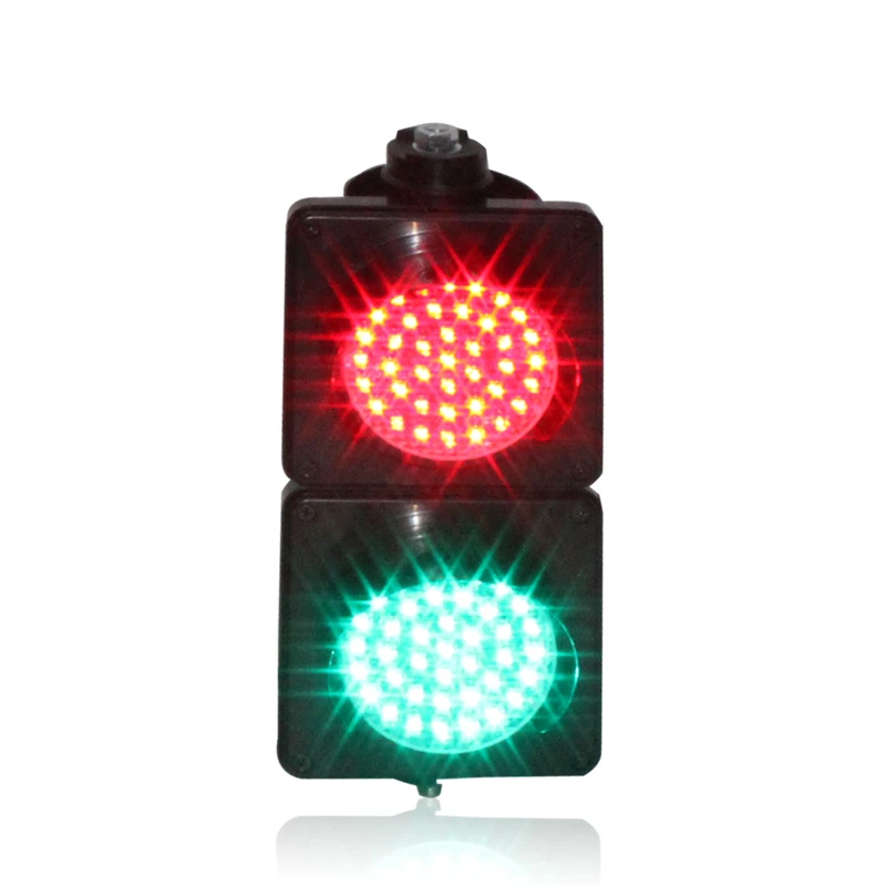 Plastic Lens 100mm AC 110V 220V 230V Red Green Traffic Signal Light ...