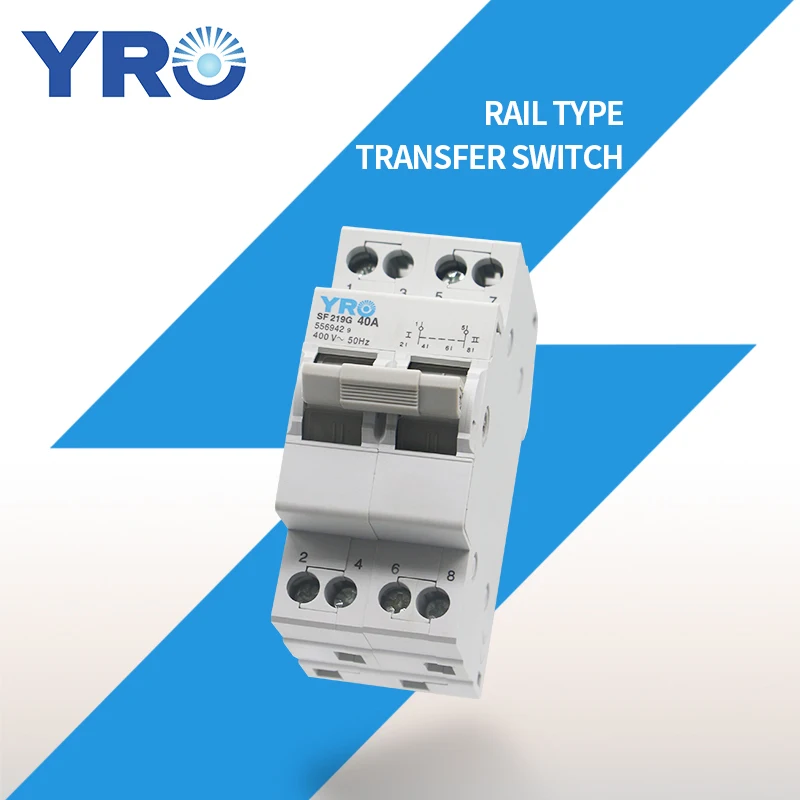 2P 4P 40A 100A 125A MTS Dual Power Manual Transfer Switch Interlock ...