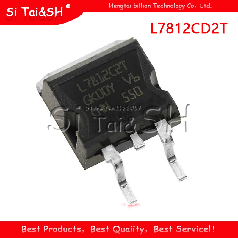 10 piezas L7812CD2T a 263 L7812 7812 TO263 L7812C2T 12V SMD tres ...