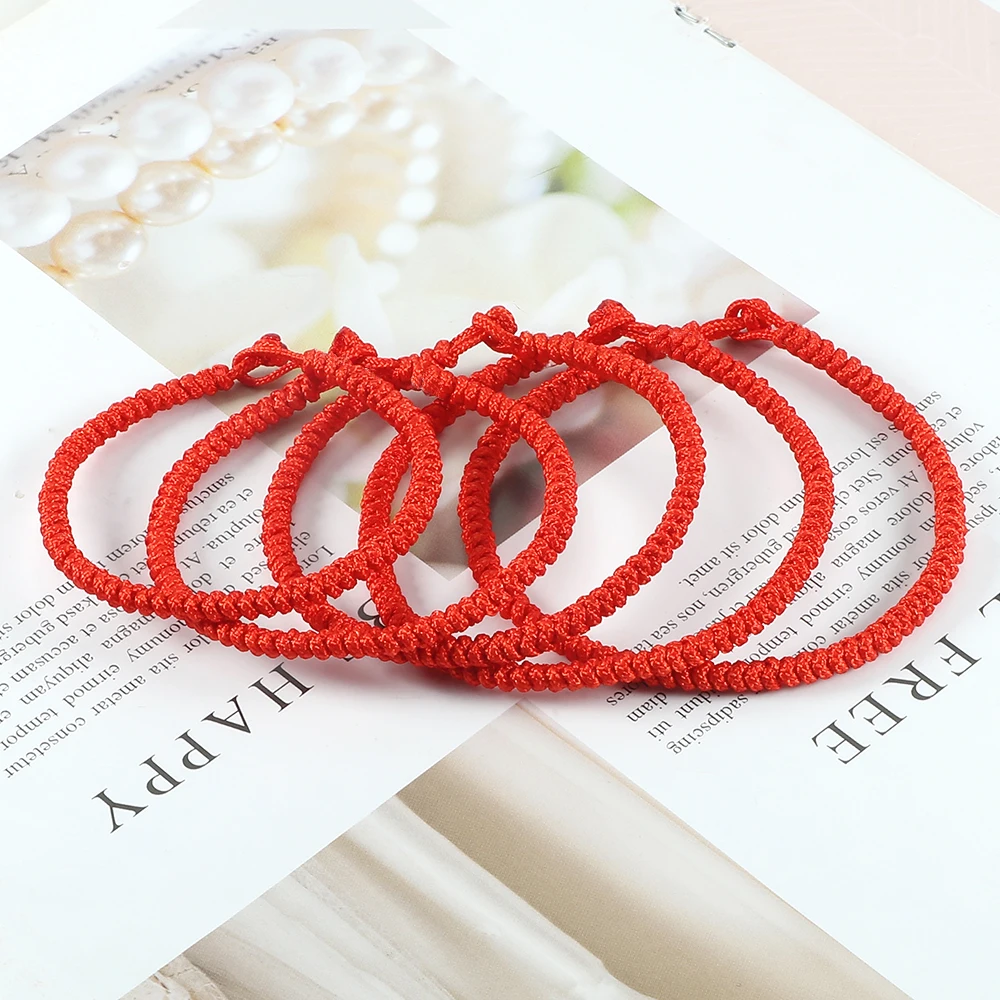 Red-Rope-Braided-Bracelet-Lucky-Men-Women-Thread-Bracelets-Bangles ...
