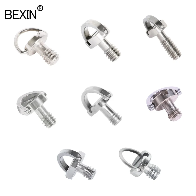 D ring camera screw set 1/4 inch tripod screw quick release screw ...