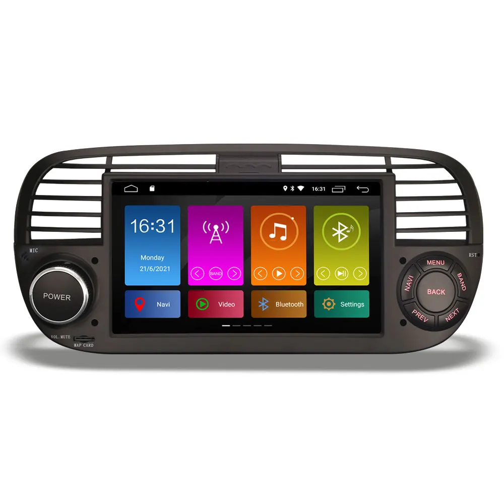 7" Android 10.0 OS Car Multimedia System Player Navigation GPS Radio ...