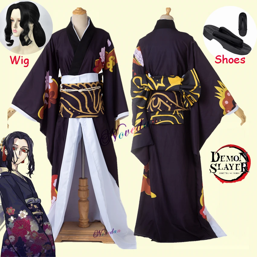 Anime Demon Slayer Kimetsu No Yaiba Cosplay Costumes Kibutsuji Muzan ...