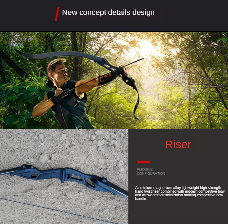 Modern Black Recurve Bow