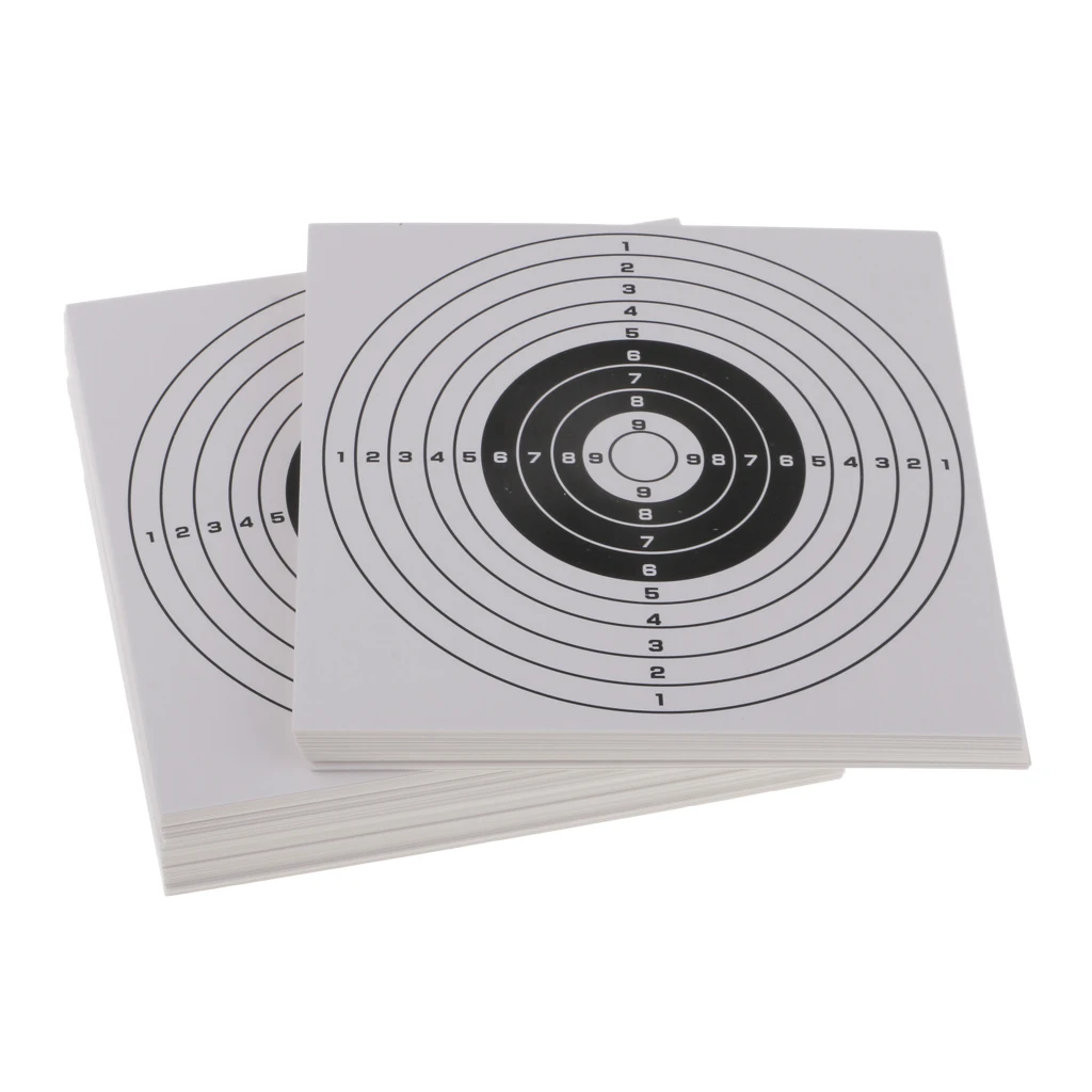 100Pcs Archery Paper Target - Shooting Target Paper Cardboard Compound ...