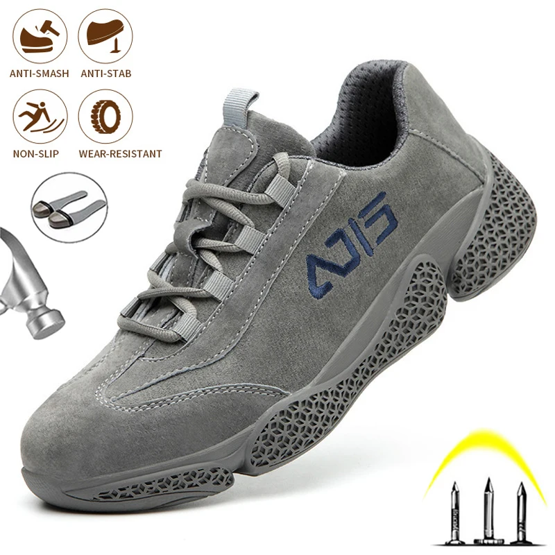 Mesh-Steel-Toe-Anti-static-Anti-smashing-Men-Safety-Shoes-Comfortable ...