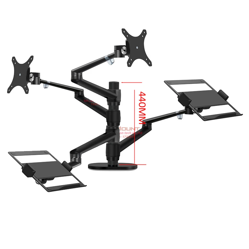 Oll-50l Aluminum Silver 10"-17" Desk Laptop Stand 32" Monitor Desktop ...