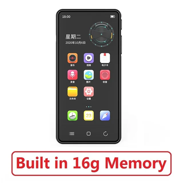 Newest RUIZU H8 Android WiFi MP4 Player Bluetooth 5.0 Full Touch Screen ...