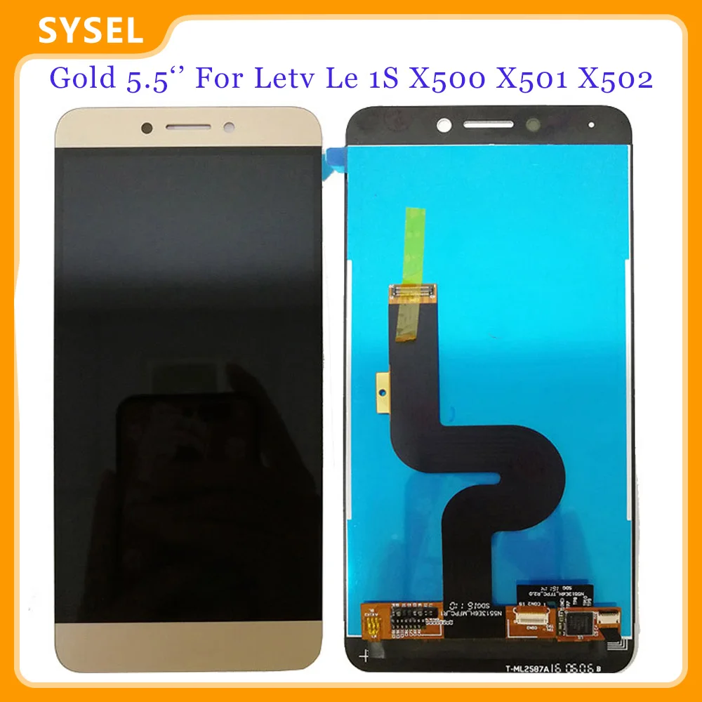 Pantalla LCD dorada de 5,5 pulgadas para Letv Le 1S, X500, X501, X502 ...