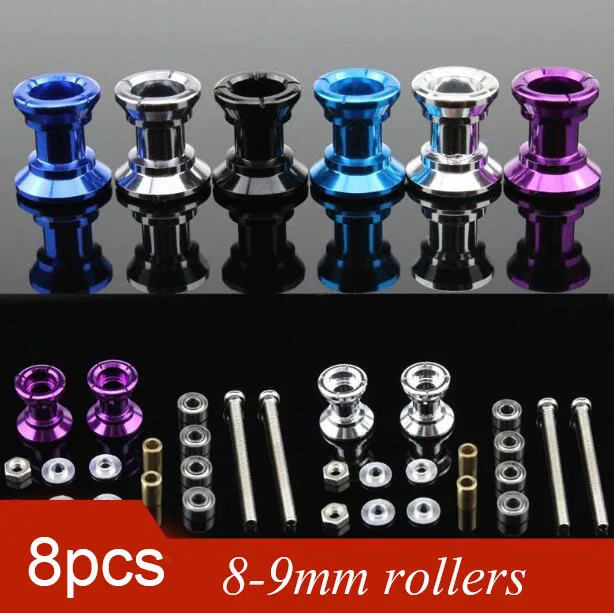 8pcs(4pairs) 8-9mm Double Guide Roller For Diy Tamiya Mini 4wd Racing ...