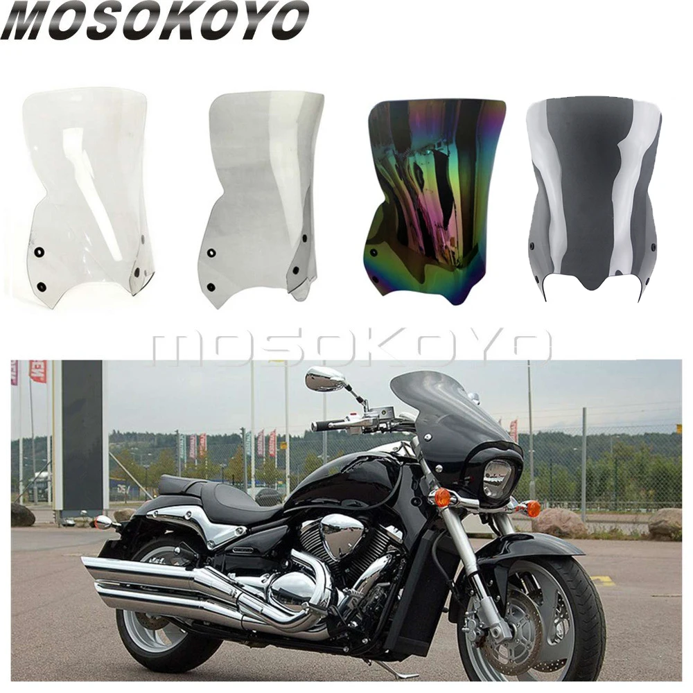 Motorcycle Windshield Dark Smoke Deflector Windscreen PC Screen for ...