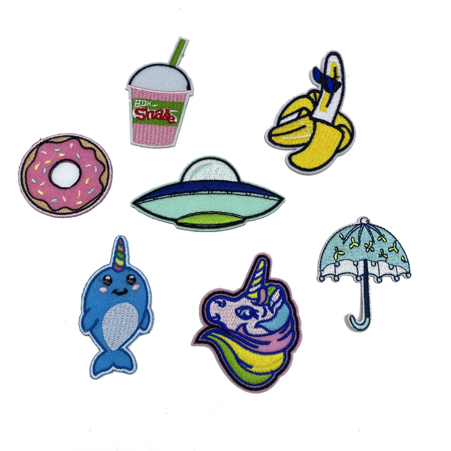 Cute Fabric Embroidered Fruit Patch For Clothes Stickers Bag Sew Iron ...