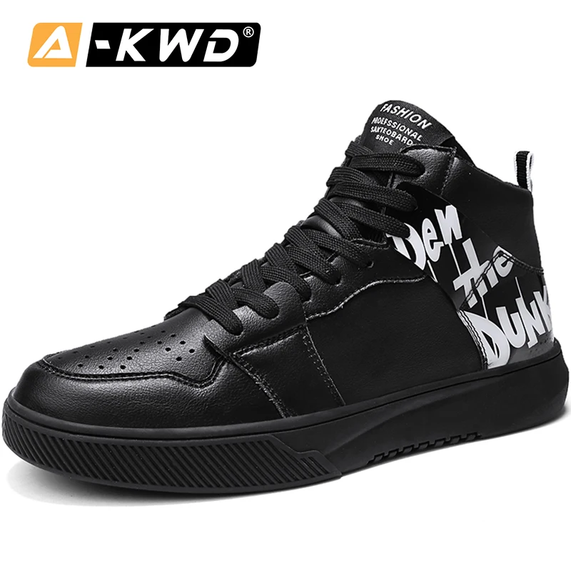 Chessure 옴므 패션 하이 탑 스니커즈, Pu 가죽 트레이너, 럭셔리 신발, 내마모성 남성 신발, 흰색 남성 스니커즈 ...