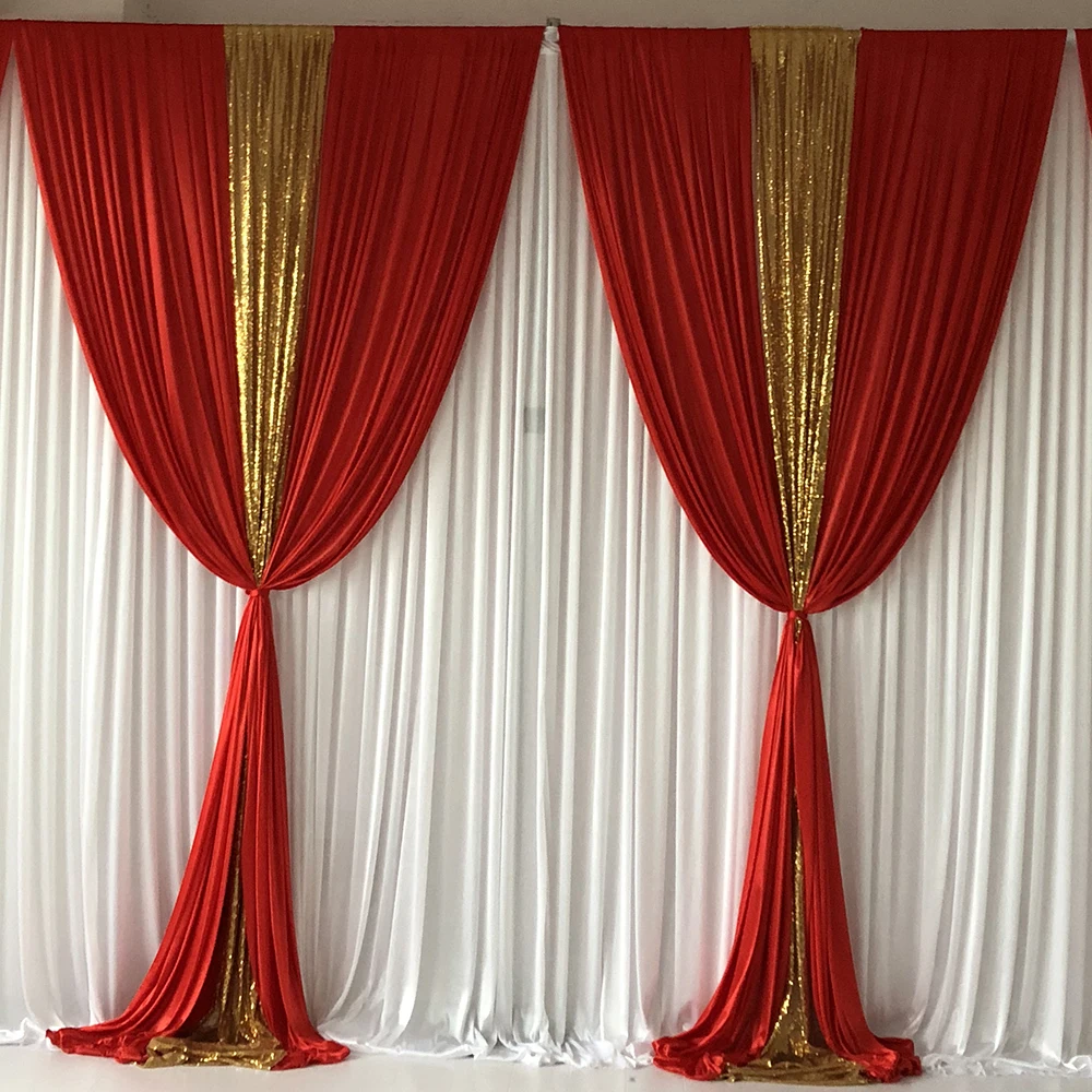 Birthday Invitations Red Curtains