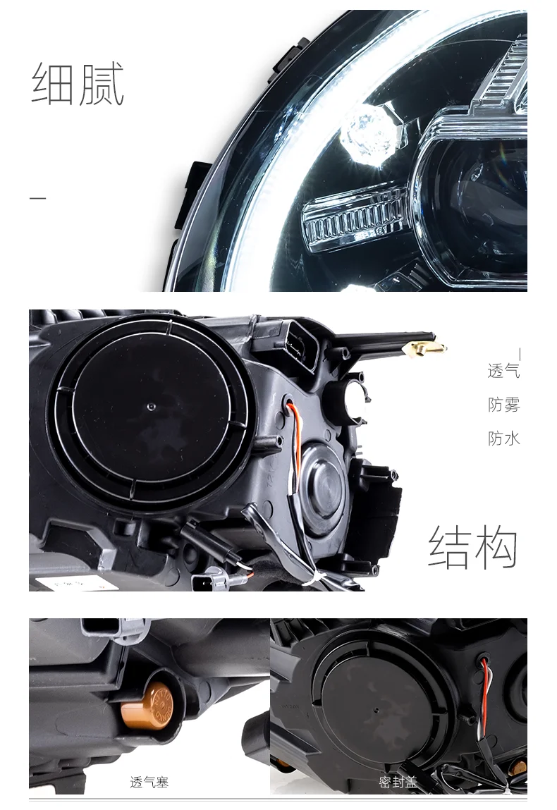 Head lamp light MINI F55 Headlights 2014-2019 F54 F57 F56 LED Headlight ...