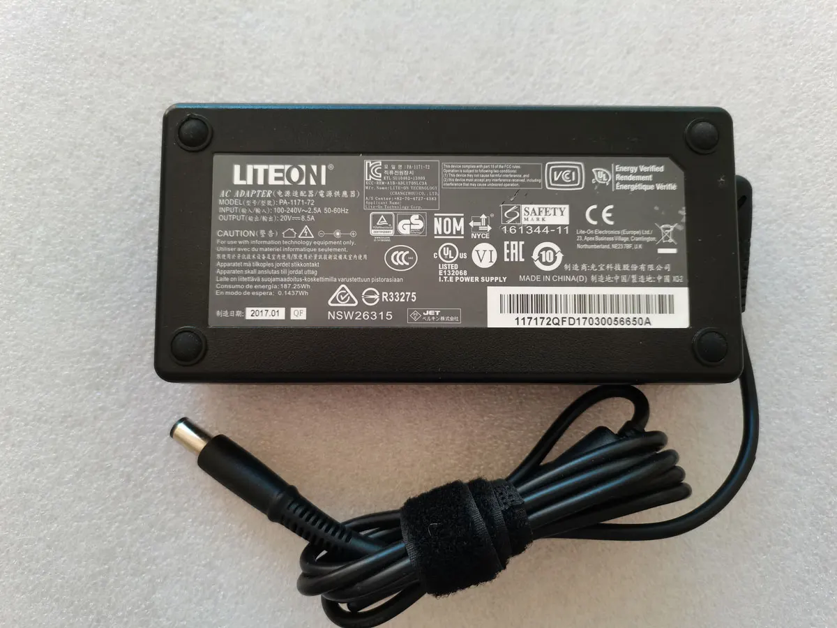 Liteon Laptop Adapter | Ac Adapter | Elgato - Oem Slim 20v 8.5a 170w 7 ...