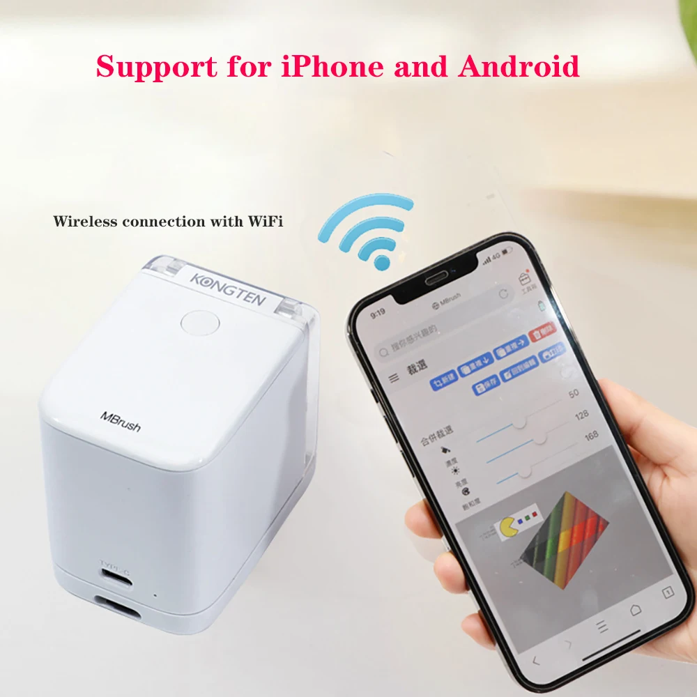 Handheld Printer Portable Mini Inkjet Printer Color Barcode Printer ...